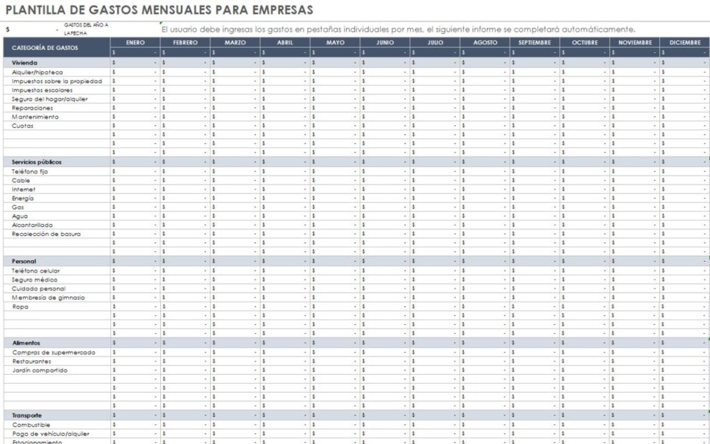 Plantilla Excel: Finanzas y Gastos Personales (Descargar Gratis)