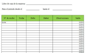 Plantilla de Excel: Libro de Caja - Debe y Haber [Descargar Gratis]